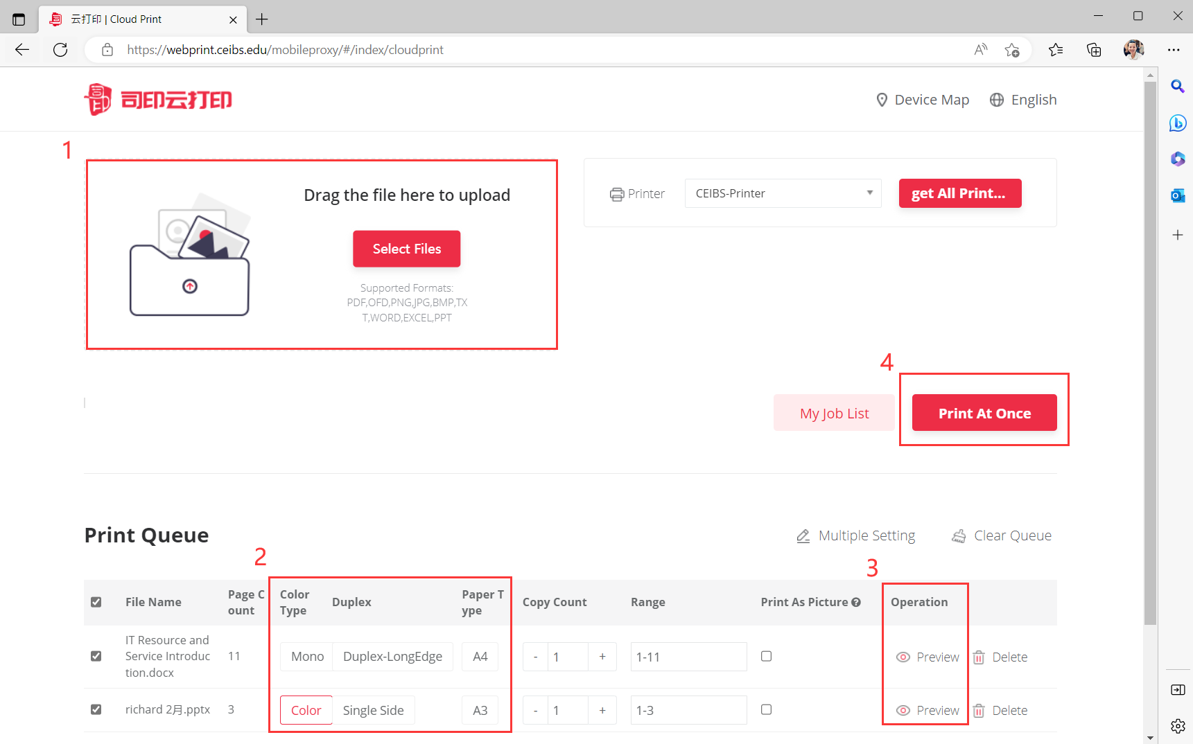 How to Use Webprint Service